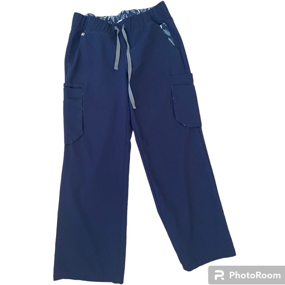 Figs | Pants & Jumpsuits | Figs Tema Wide Leg Performance Navy Blue ...